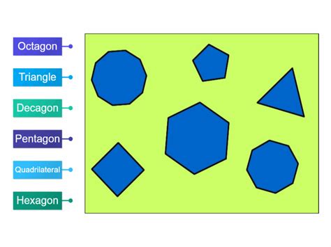 Matching Polygons Labelled Diagram