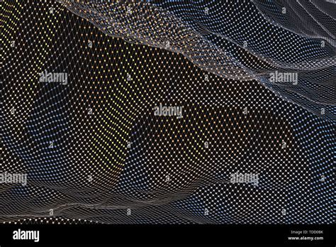 Three Dimensional Rendering Abstract Dots Variable Gradient Background