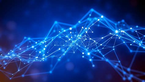 Network Visualization With Interconnected Nodes Displaying Digital Data