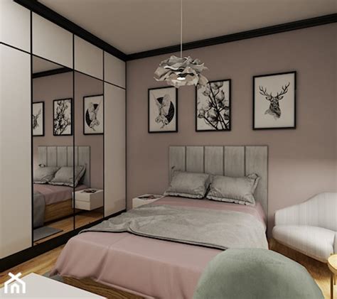 Pudrowy róż w sypialni zdjęcie od Katarzyna Wnęk Architektura Wnętrz Homebook