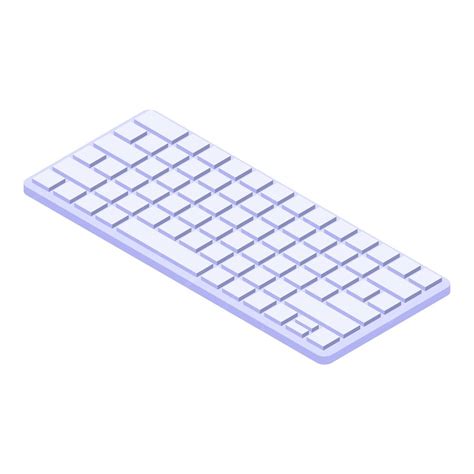 Premium Vector White Keyboard Icon Isometric Of White Keyboard Vector Icon For Web Design