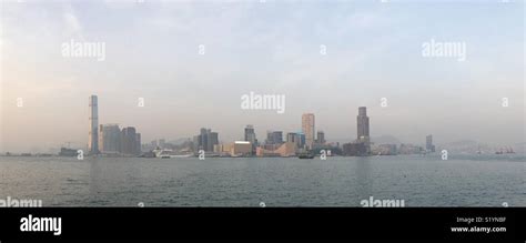 Panorama Of West Kowloon Tsim Sha Tsui Hung Hom And Victoria Harbour