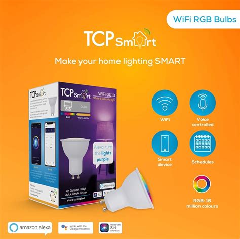 Londonspot ნათურა TCP Smart Wi Fi LED Lightbulb Classic B22 Colour Tuneable White Colour
