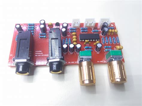 Preamplificador Estéreo Para Micrófono Con Efecto De Eco De La Mano