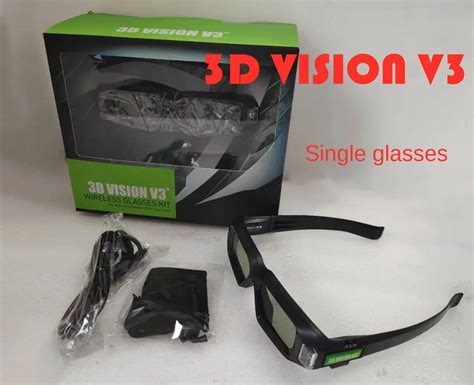 3D VISION V3 заменяет беспроводные одиночные ОЧКИ Nvidia 3D vision 2 ...