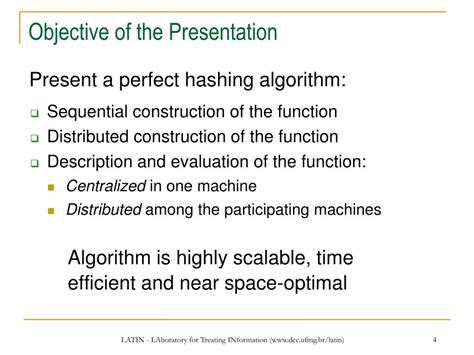 Ppt A Highly Scalable Perfect Hashing Algorithm Powerpoint