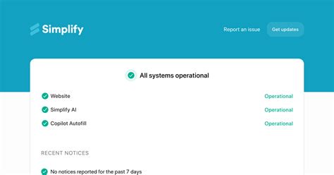 Simplify Status