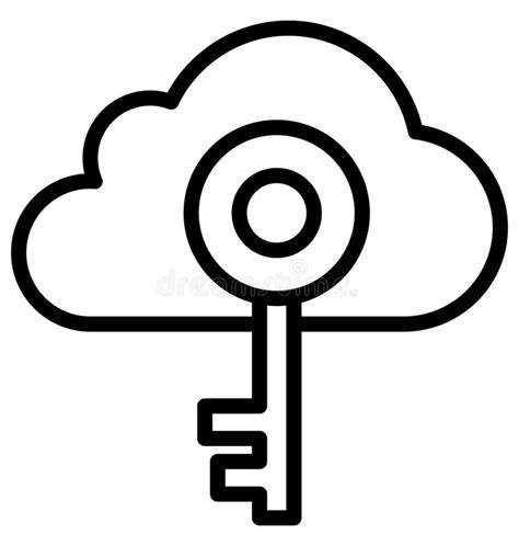 Cloud Security Isolated Vector Icon That Can Easily Modify Or Edit
