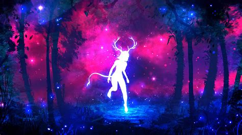 Girl Neon Wallpapers On Wallpaperdog