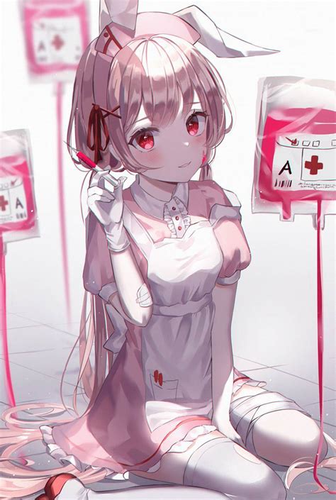 可爱又恐怖的护士小姐姐插画图片 Bobopic
