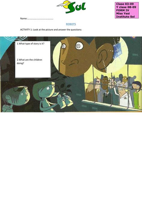 Robots Exercise Live Worksheets