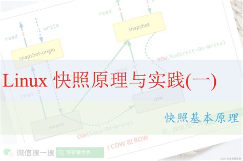 Linux 快照 Snapshot 原理与实践一 快照基本原理linux快照 Csdn博客