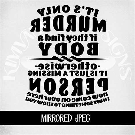 Its Only Murder Svg Adult Humor Svg And Dxf Cut Files Printable