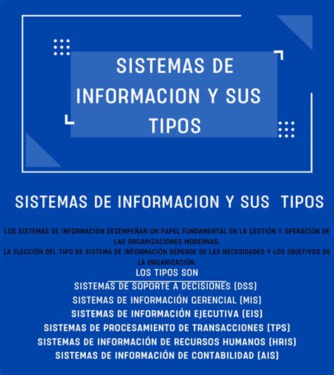 Sistemas De Informacion Y Sus Tipos Pdf
