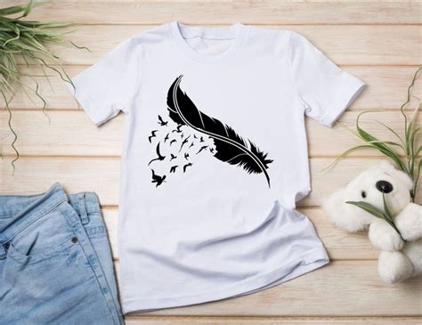 Feather Svg Feather Clipart Feather Silhouette Peacock Svg Etsy