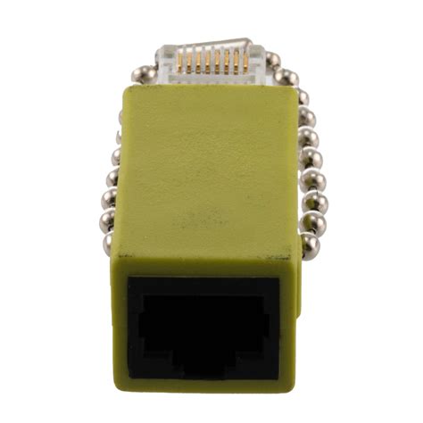 Loopback Adapter Rj48c Jack And Rj45 Male Khaki Green