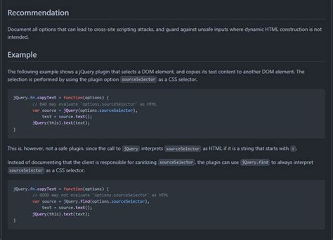 Unsafe Jquery Plugin Codeql Alerts · Issue 109 · Fyneworksmultifile