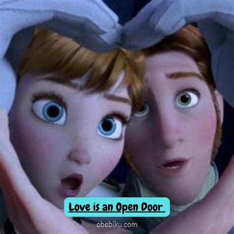 Love Is An Open Door Lyrics Frozen Obebiku