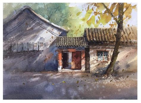 适合初中生画的水彩画 适合初中生画的水彩画作品 博物迷