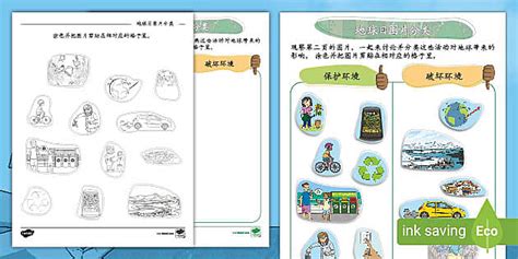 免费 地球日 分类练习 Hecho Por Educadores
