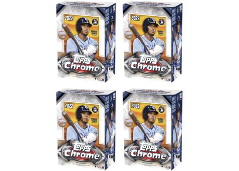 2022 Topps Chrome Baseball Blaster Box 4x Lot 2022 Us