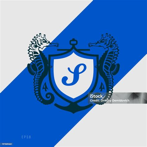 Templat Vektor Desain Logo Kuda Laut Terisolasi Ilustrasi Stok Unduh