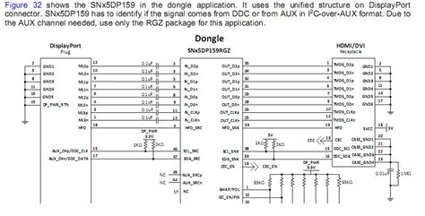 Sn65dp159 How Does Snx5dp159 Support Ddc And Aux In Type 2 Adaptor