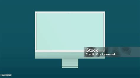 Realistic Computer Screen Mockup Computer Display Isolated Screen Vector Mockup Modern Browser