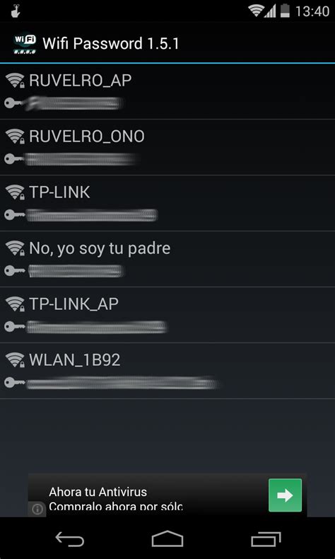 Cómo recuperar las claves Wi Fi guardadas en un smartphone Android