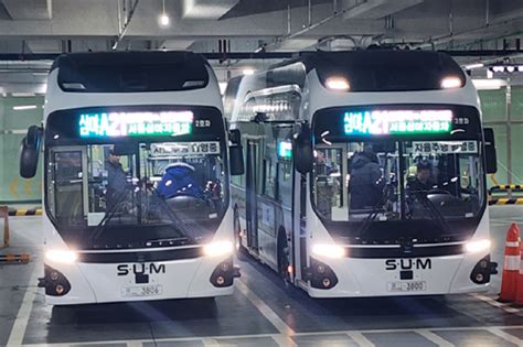 서울대학교 주에스유엠과 함께 세계 최초 심야 도심 자율주행버스 운행 News 미래모빌리티기술센터