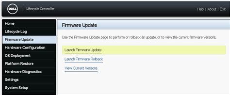 Dell Firmware Upgrade With Lifecycle Controller
