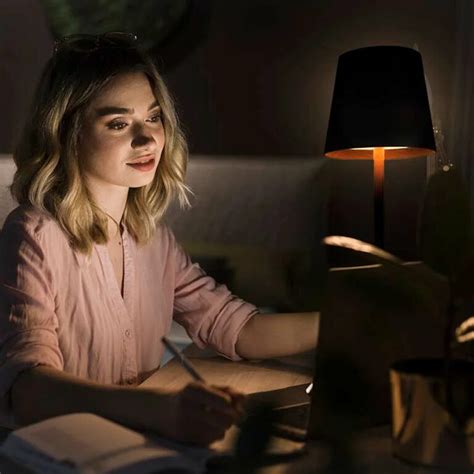 minimalist led table lamp dimmable cordless lighting banlight