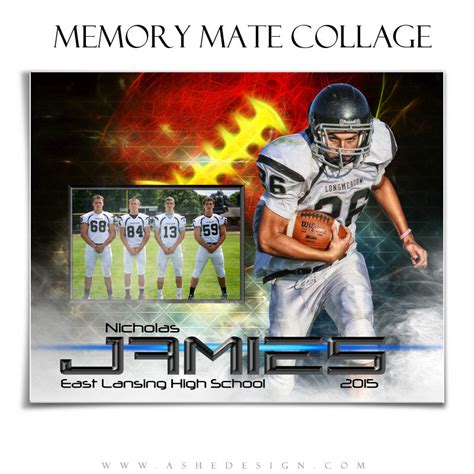 Sports Memory Mates 8x10 Winning Streak Football Ashedesign