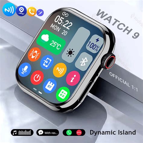 2023 Novo Relógio Original 9 Smartwatch Inteligente NFC AMOLED
