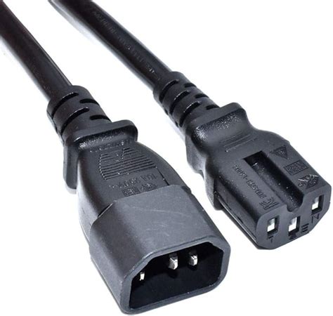 Toptekits C14 To C15 Power Cord Iec320 C14 Male To C15
