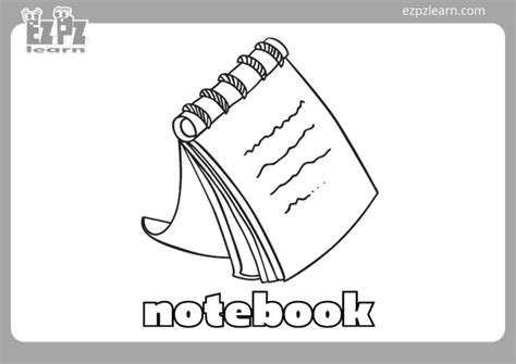 Notebook Classroom Coloring Pdf