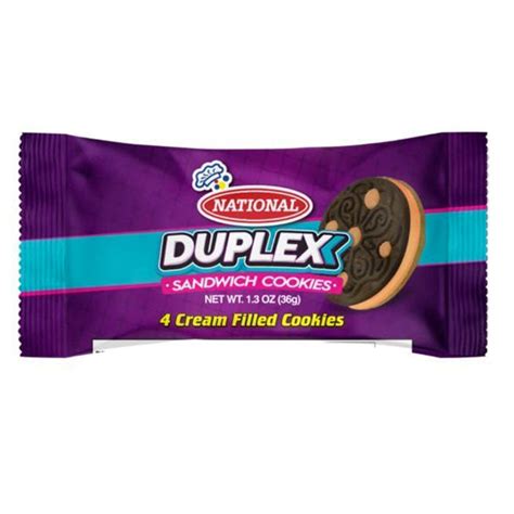 National Duplex Sandwich Cookies 100g Chocolate And Vanilla Caribbean