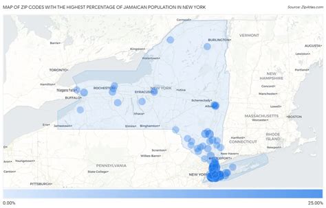 Percentage Of Jamaican Population In New York By Zip Code In 2025 Zip