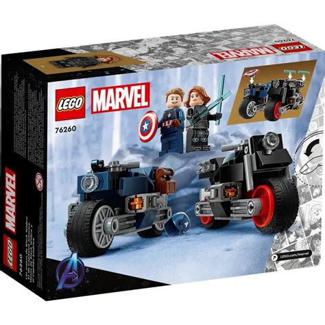Lego Marvel 76260 Fekete Özvegy és Amerika Kapitány Motorok Emaghu
