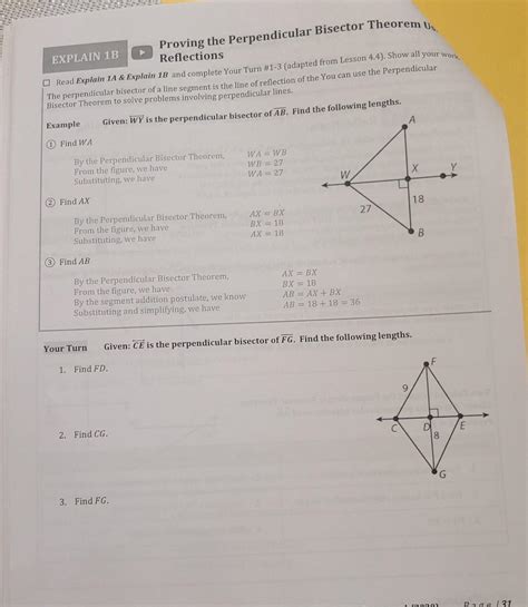 Solved Proving The Perpendicular Bisector Theorem Us EXPLAIN Chegg