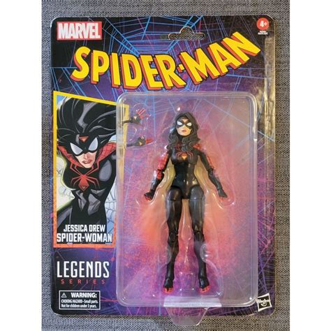 JESSICA DREW Hasbro Marvel Legends Series Retro 6 Action Figure Spider Woman 5010994181291 On