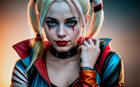 Harley Quinn Wallpaper 4k Dc Comics Cosplay Ai Art