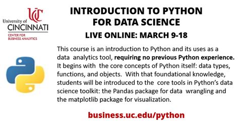 Uc Center For Business Analytics On Linkedin This Is The First Course
