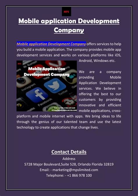 Ppt Mobile Application Development Company Powerpoint Presentation
