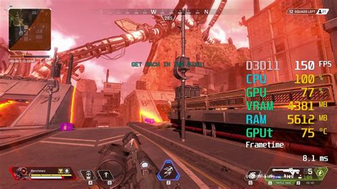 Geforce Rtx 2060 Intel Core I3 9100f Apex Legends Fps Test Youtube