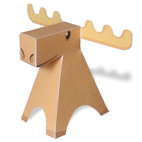 Moose Paper Model Free Printable Paper Models By Anton Filonov