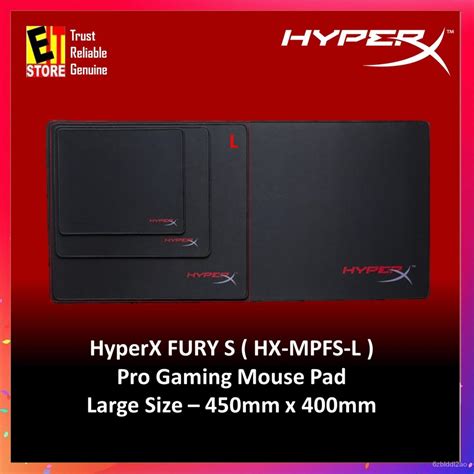 Fykd Hyperx Fury S Pro Gaming Mouse Pad Large 450mm X 400mm Hx Mpfs
