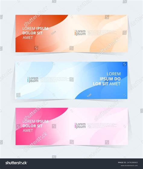 Geometric Banner Design Vector Presentation Template Stock Vector Royalty Free 2476288063