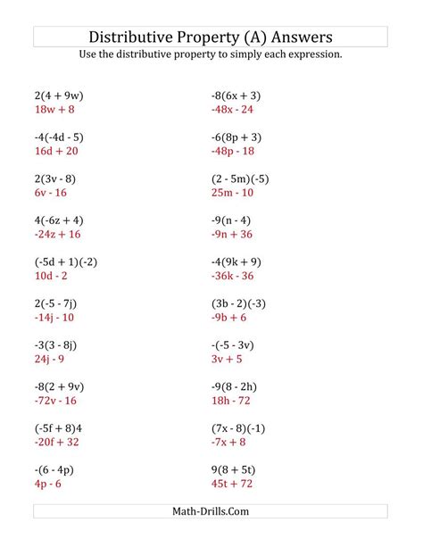 Distributive Property Answers Calculator
