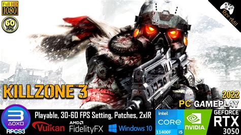 Killzone 3 PC Gameplay RPCS3 Full Playable PS3 Emulator